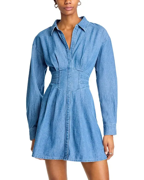 Steve Madden Aria Shirt Dress - Chambray Blue