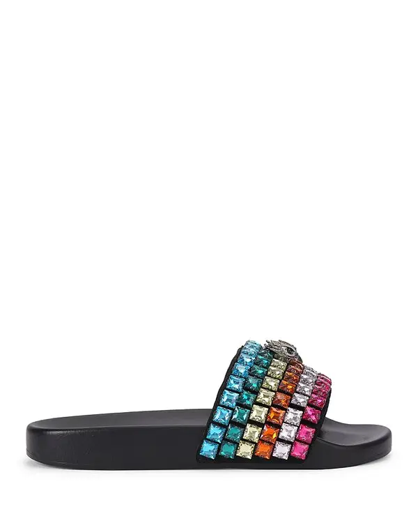 Kurt Geiger Meena Eagle Jewel Sandals - Charcoal