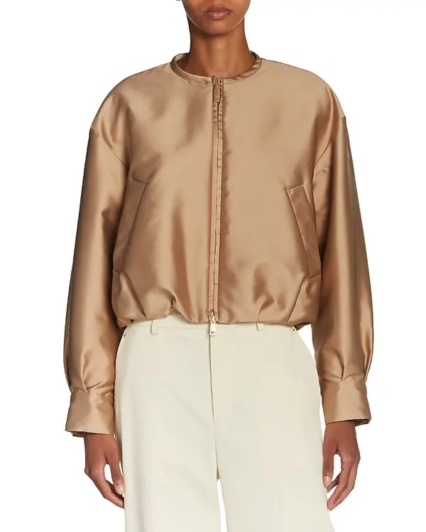 Moncler Maupa Bomber Jacket - Medium Beige