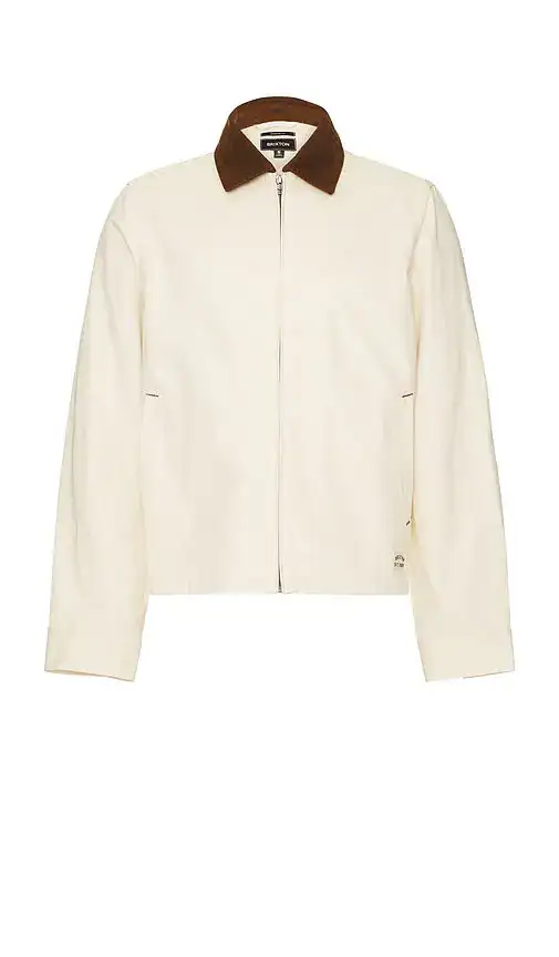 Brixton Mechanic Garage Jacket In Beige - Whitecap | Editorialist