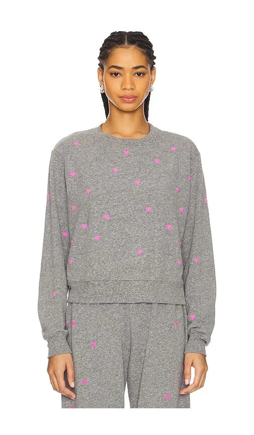 Michael Lauren Exon Crew Neck - Heather Grey