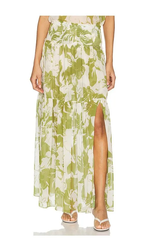 Misa Polly Skirt - Green Goddess