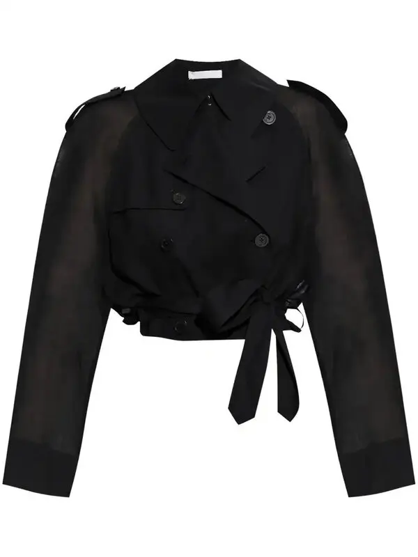Helmut Lang Cropped Double-breasted Jacket
