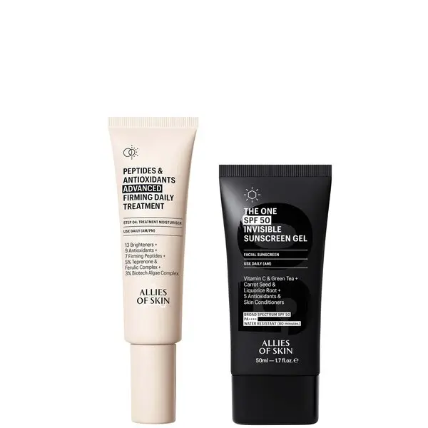 ALLIES OF SKIN Clinical Firming Peptide Moisturizer & Invisible Spf Duo