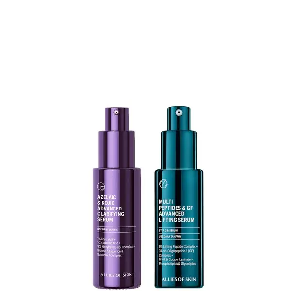 ALLIES OF SKIN Clinical Clarify & Growth Factor Lifting Serum Duo - One-color