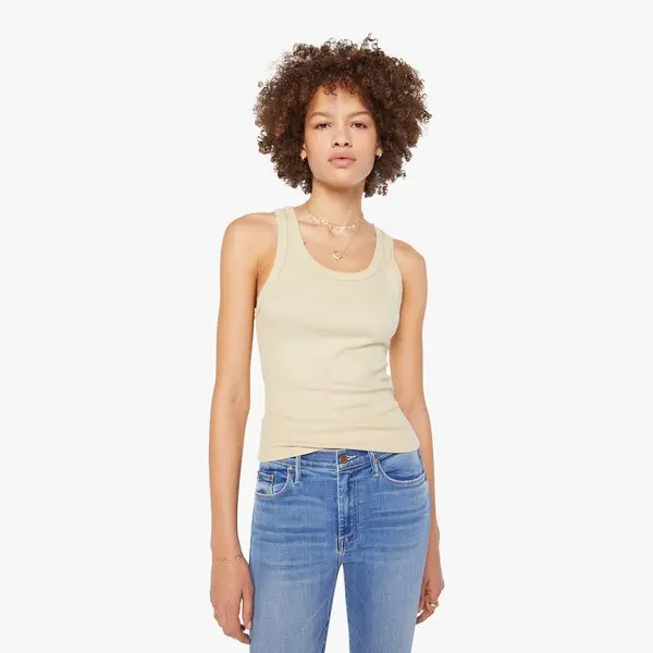 Sprwmn Rib Fitted Scoop Tank - Multi