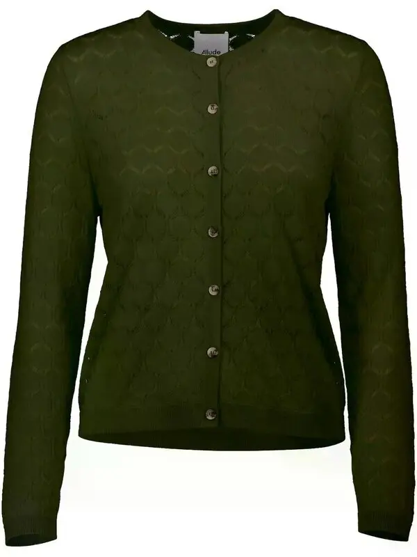 ALLUDE Button-down Cardigan