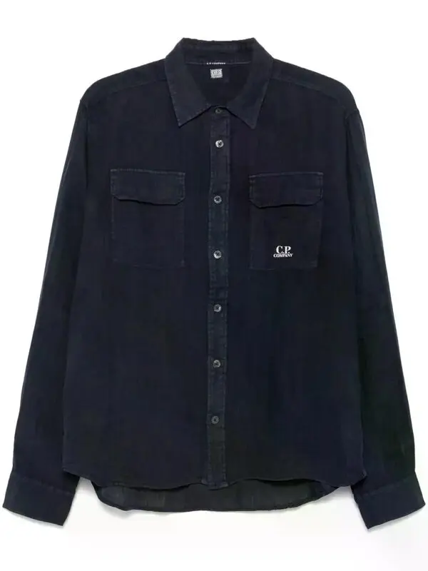 C.P. COMPANY Longsleeve Linen Shirt