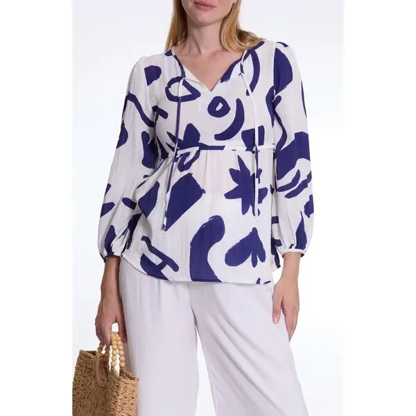 CACHE COEUR Corfou Print Maternity Top