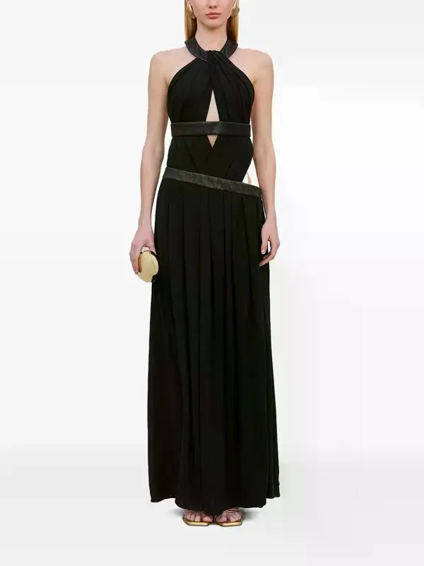 Cult Gaia Akshara Halterneck Maxi Dress