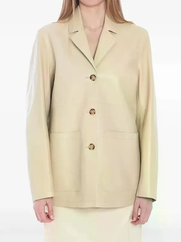 TOTÊME Single-breasted Leather Blazer
