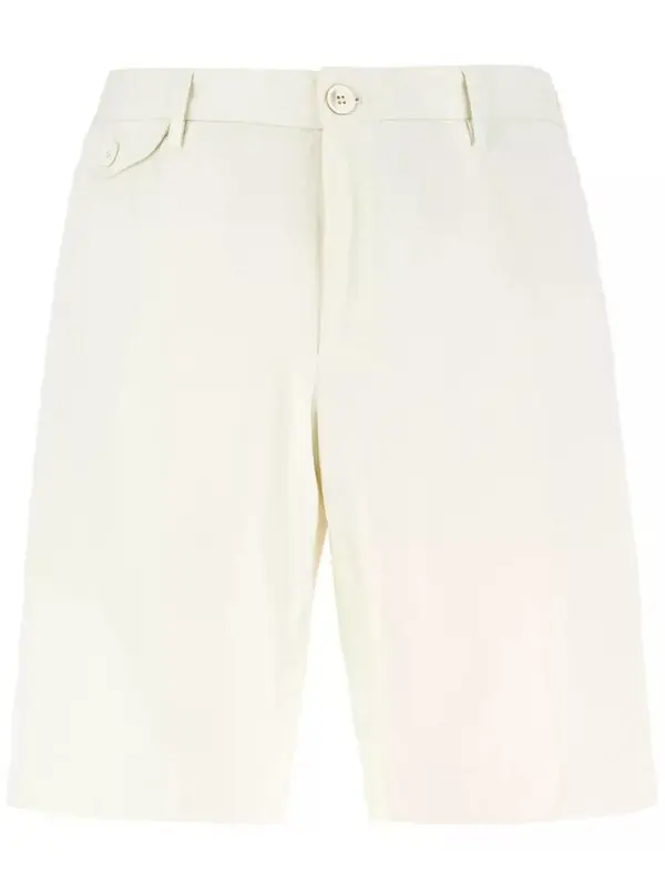 Incotex Straight Leg Bermuda Shorts - White
