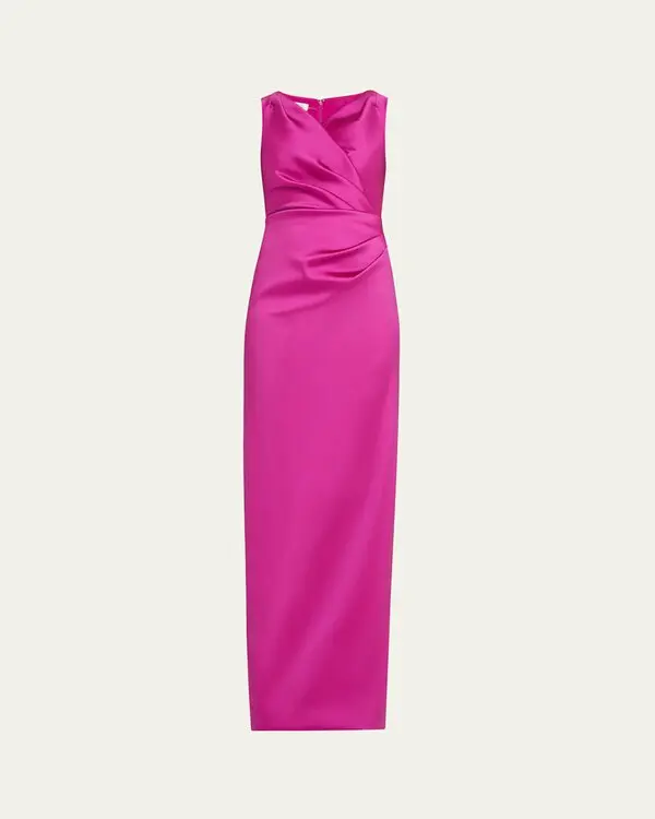 Rickie Freeman For Teri Jon Ruched Mikado Gown