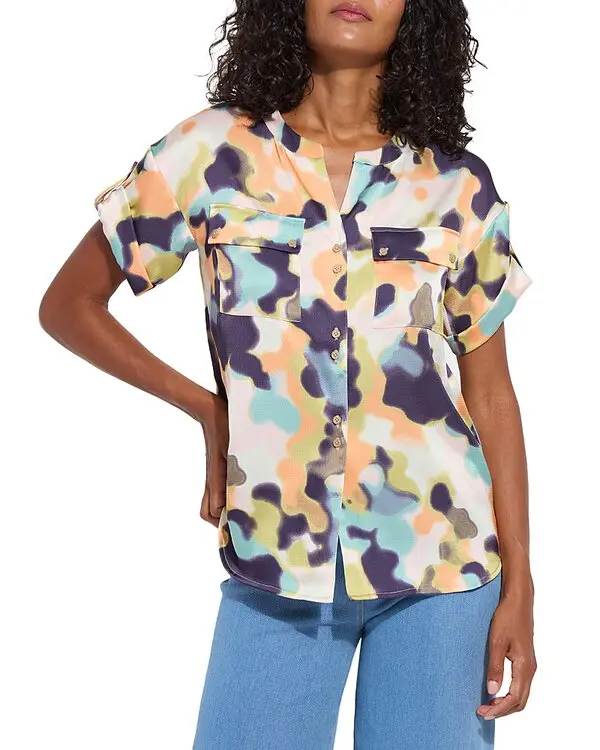 Lyssé Olena Drop Shoulder Utility Blouse