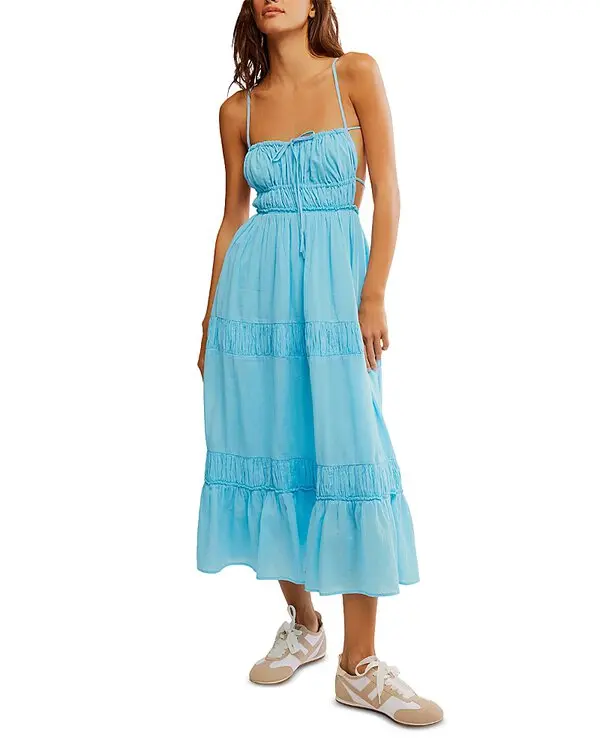 Free People Taking Sides Maxi Dress - Splash
