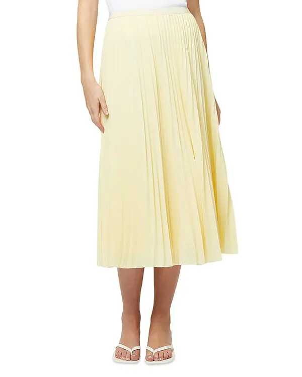 French Connection Sunburst Pleated Crepe Skirt