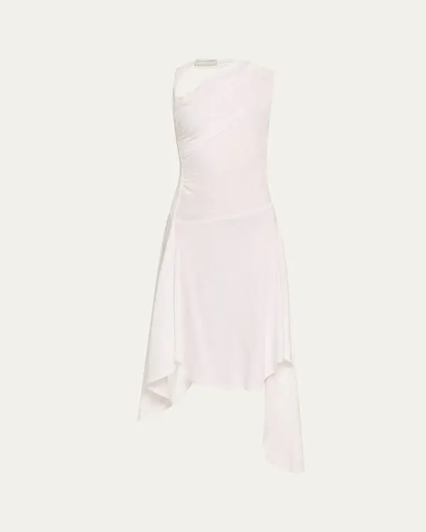 JANE WADE Draped Sleeveless Midi Dress