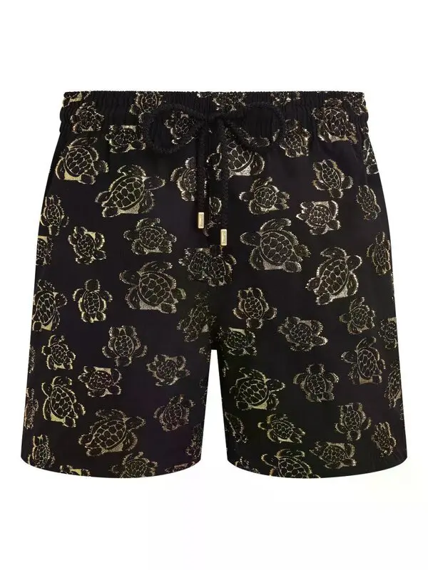 Vilebrequin Ronde Des Tortues Swim Trunks - Black