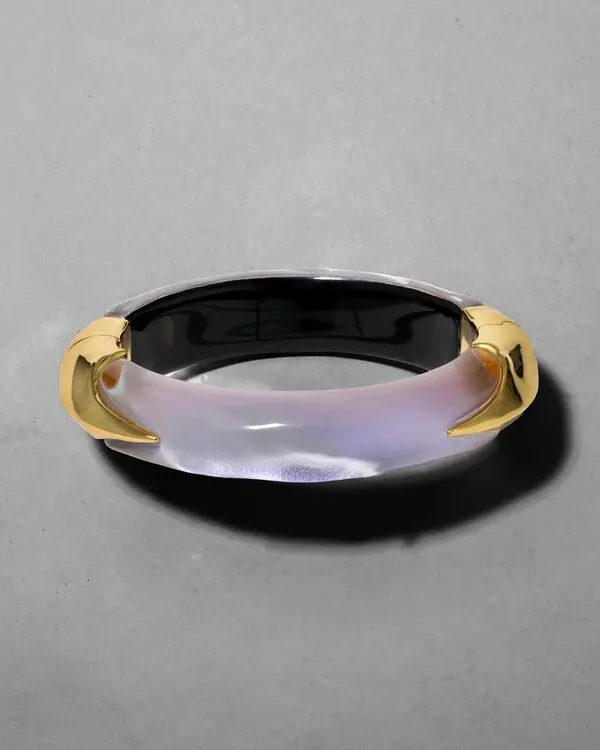 Alexis Bittar Lucite Claw Hinge Bracelet - Aurora