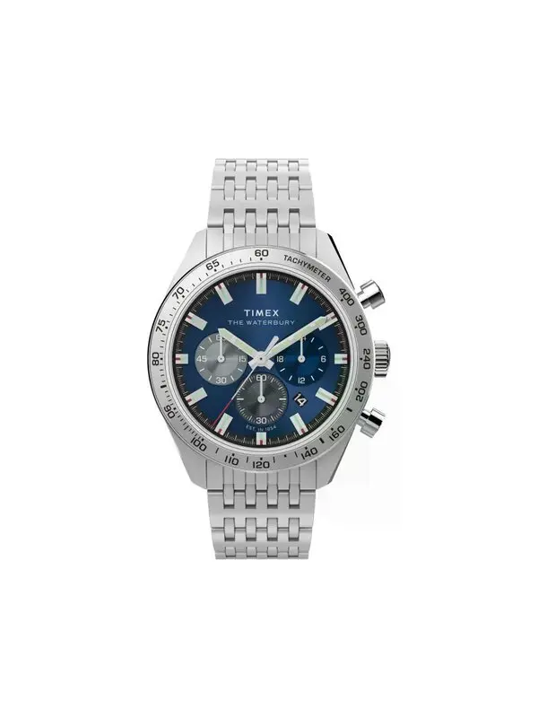 Timex Waterbury Chronograph Watch - Blue