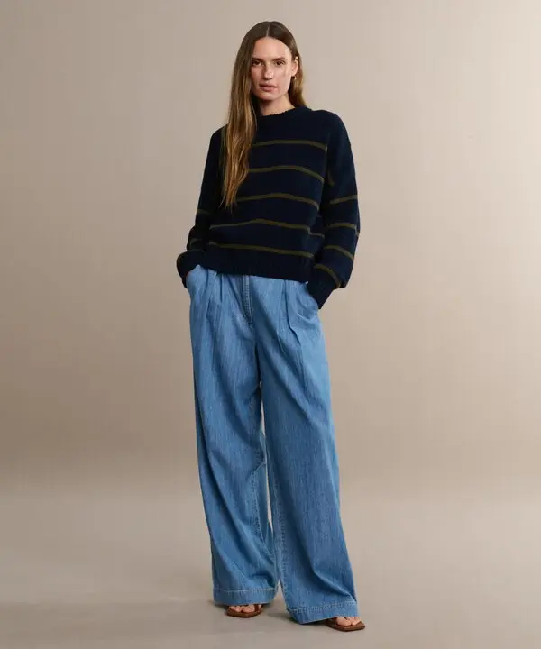 Jenni Kayne Denim Newport Trouser - Blue