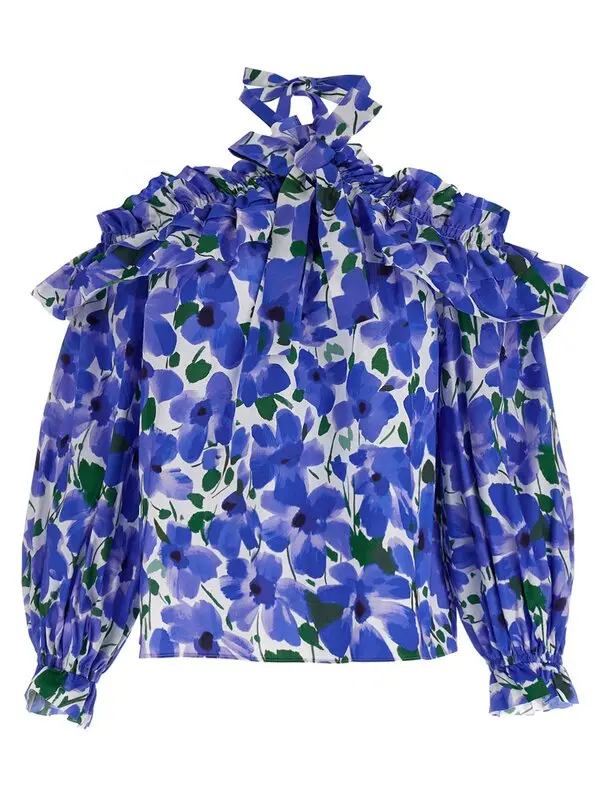 Carolina Herrera Floral Top - Multicolor