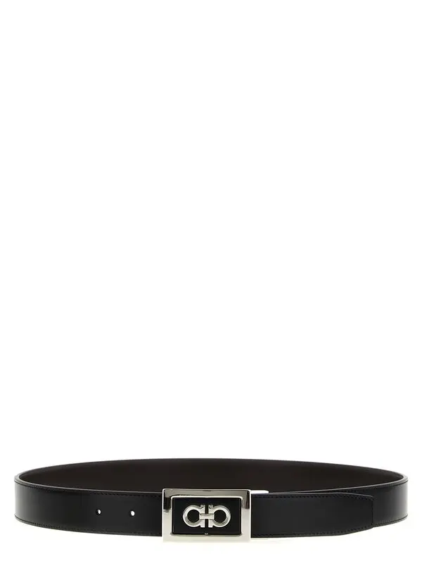 FERRAGAMO Gancini Reversible Leather Belt