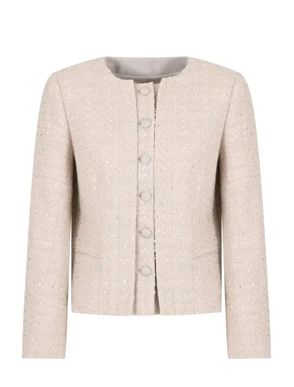 ジャケット EMPORIO ARMANI Woman Jacket Natural EW000860AF12520 U8020 Emporio Armani Jacket Ew000860af12520u8020 In Sand - 7% Off