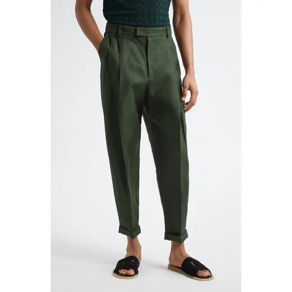 Dolce & Gabbana Crop Linen Trousers