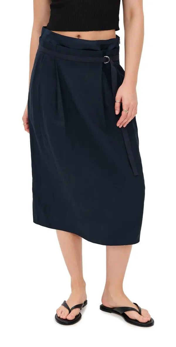 Vince Double Waist D-ring Skirt - Coastal