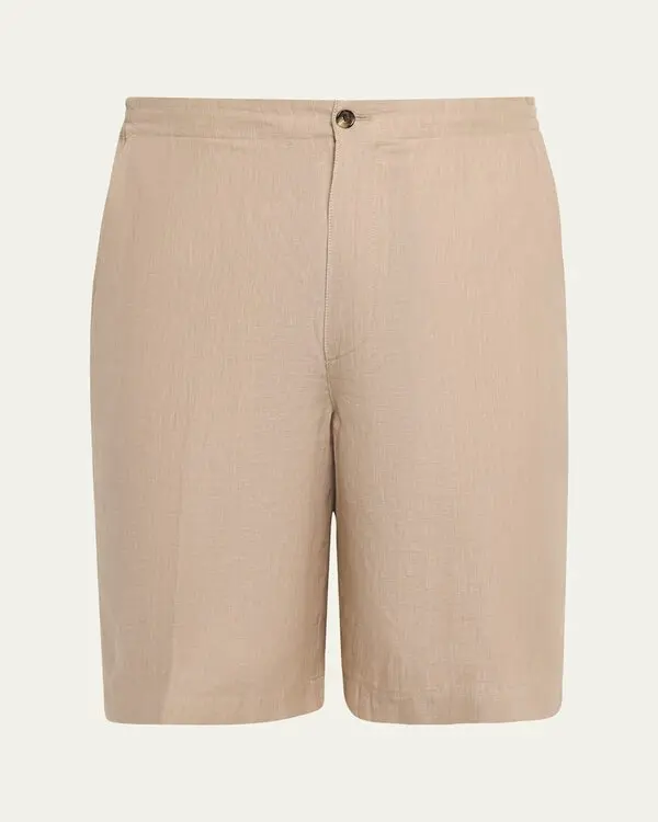 Loro Piana Nolan Stretch Bermuda Shorts - D0cp Grain Beige
