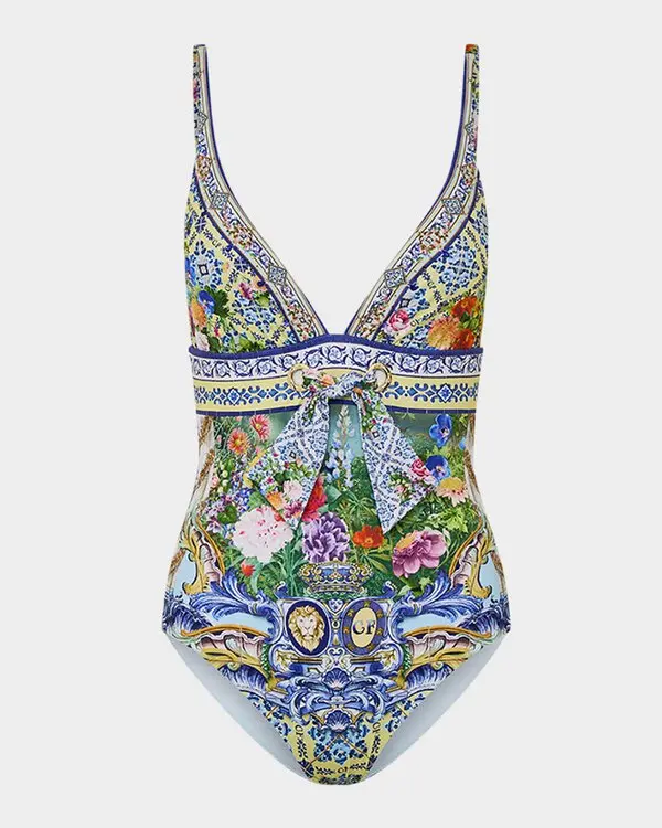 Camilla Wall To Wall Tie One-piece Swimsuit - Wall To Wall Wonders