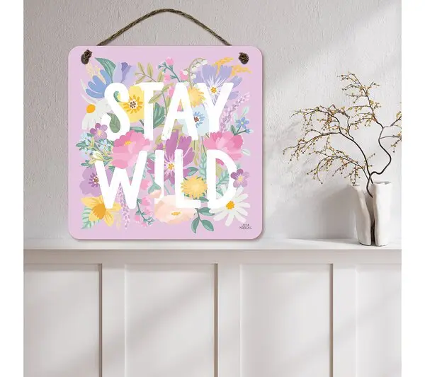 COURTSIDE MARKET Spring Meadow V 15x15 Artboard With Twine