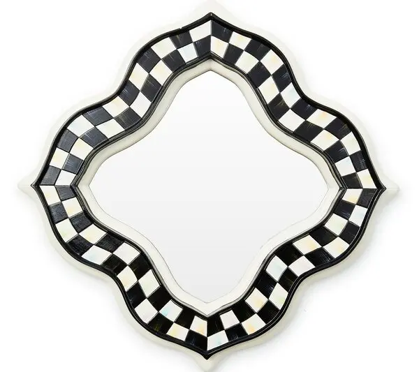 MACKENZIE-CHILDS Courtly Quatriflower Small Wal L Mirror