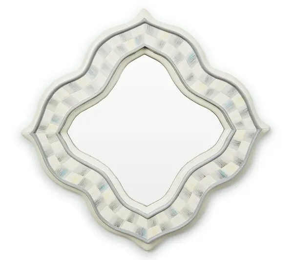 MACKENZIE-CHILDS Sterling Quatriflower Small Wa Ll Mirror