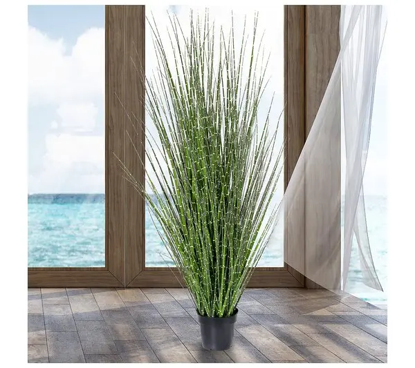 VALERIE PARR HILL 36' Potted Pvc Fountain Zebra Grass Valerie