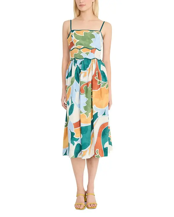 Maggy London Waistband Midi Dress