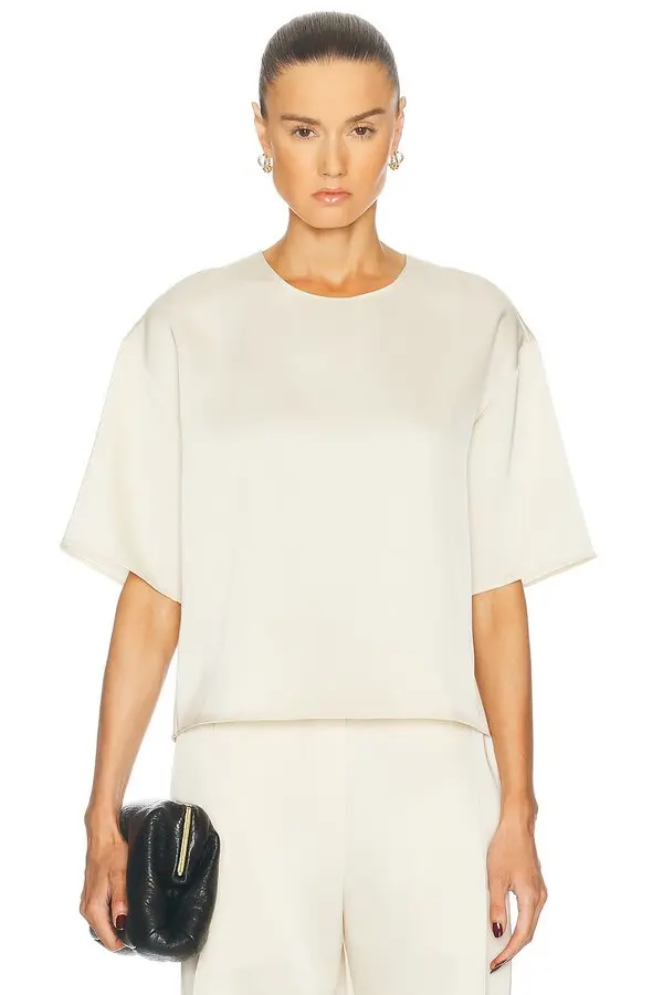 LESET Barb Boxy Tee - Creme