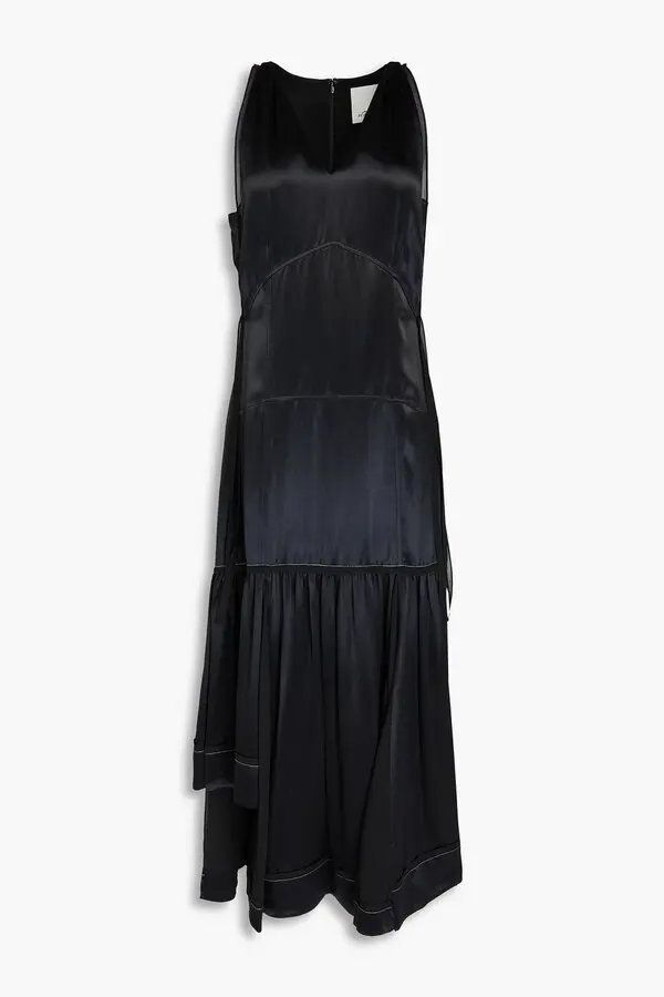 3.1 Phillip Lim Bead-embellished Layered Midi Dress
