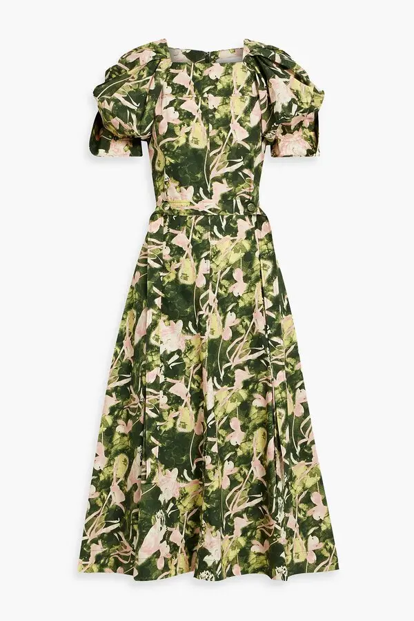 3.1 Phillip Lim Floral-print Cotton-poplin Midi Dress