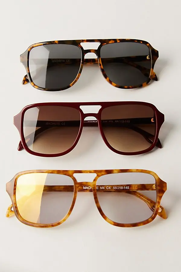 MACHETE Jane Aviator Sunglasses - Classic Tortoise