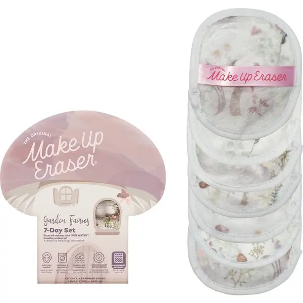 THE ORIGINAL MAKEUP ERASER 7-day Makeup Eraser Set With Laundry Bag - Garden Fairies