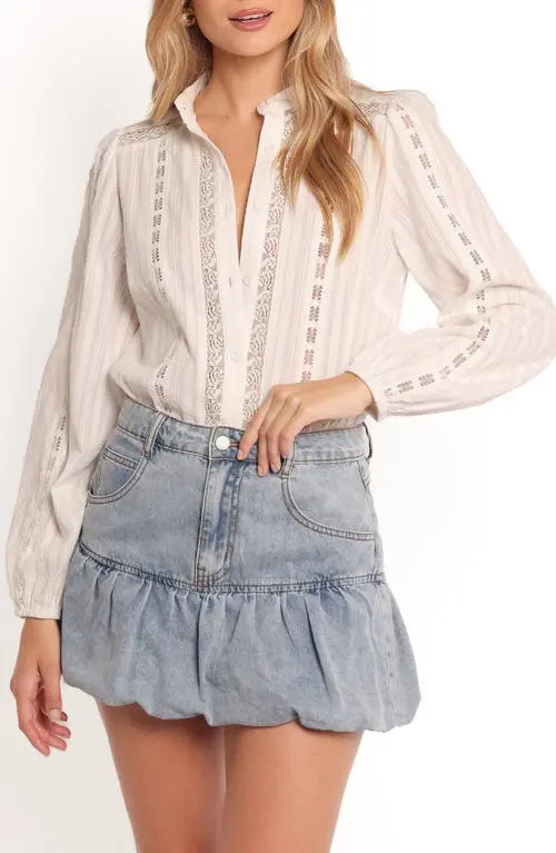 PETAL & PUP Nea Lace Detailed Shirt
