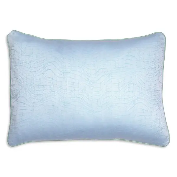 AMALIA HOME COLLECTION Matiz Jacquard Sham, Boudoir - Turquoise/aqua