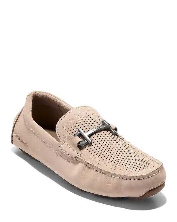 Cole Haan Grand Laser Bit Driver Loafers - Sesame