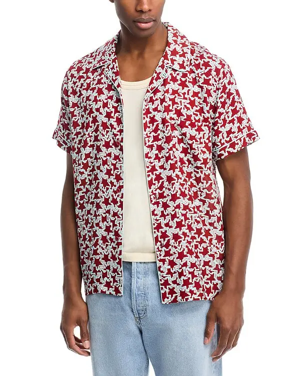 CONEY ISLAND PICNIC Printed Regular Fit Camp Shirt