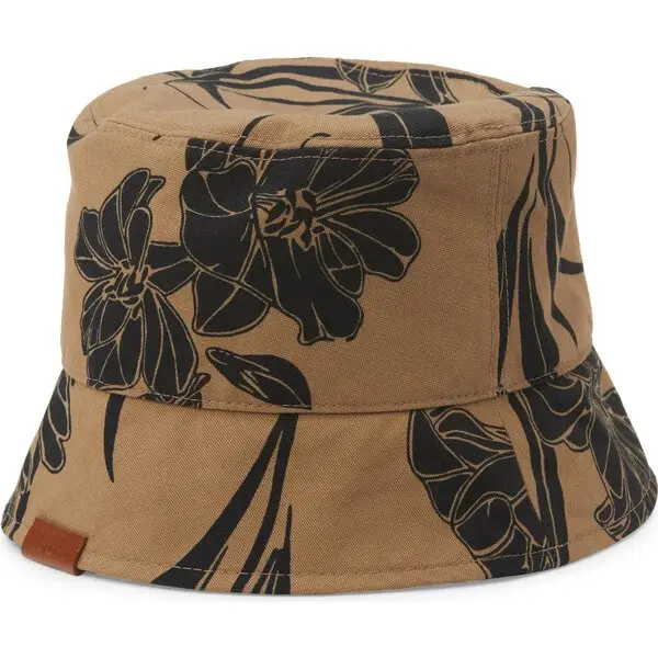 Moncler Reversible Bucket Hat - Dark Beige Print