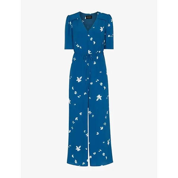 Whistles Floral-print Woven Jumpsuit
