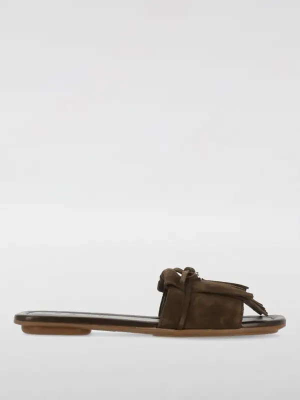 Hogan Flat Sandal - Brown