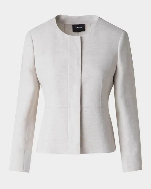Akris Tina Double-face Fitted Jacket